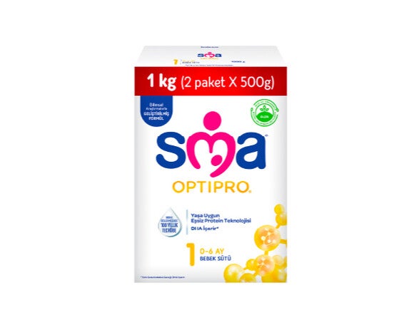 SMA Optipro 1 Bebek Sütü 1000 Gr 0-6 Ay Bebek Sütü | Nestlé Mom&Me